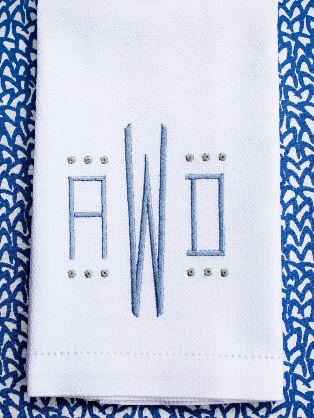 Monogrammed Guest Towel, Personalized Tea Towel, Hostess Gift ...