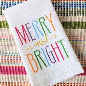 Monogrammed Guest Towel, Christmas Guest Towel, Christmas Tea Towel ...