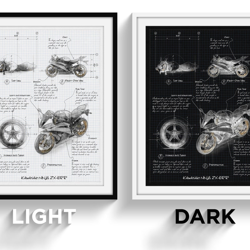 Kawasaki Motorbike Poster - Etsy