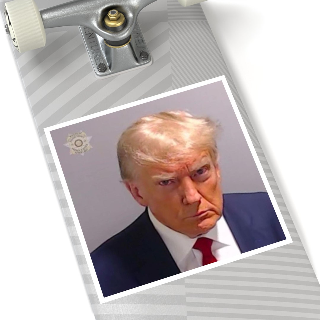 Trump Mugshot Square Stickers Indooroutdoor MAGA - Etsy