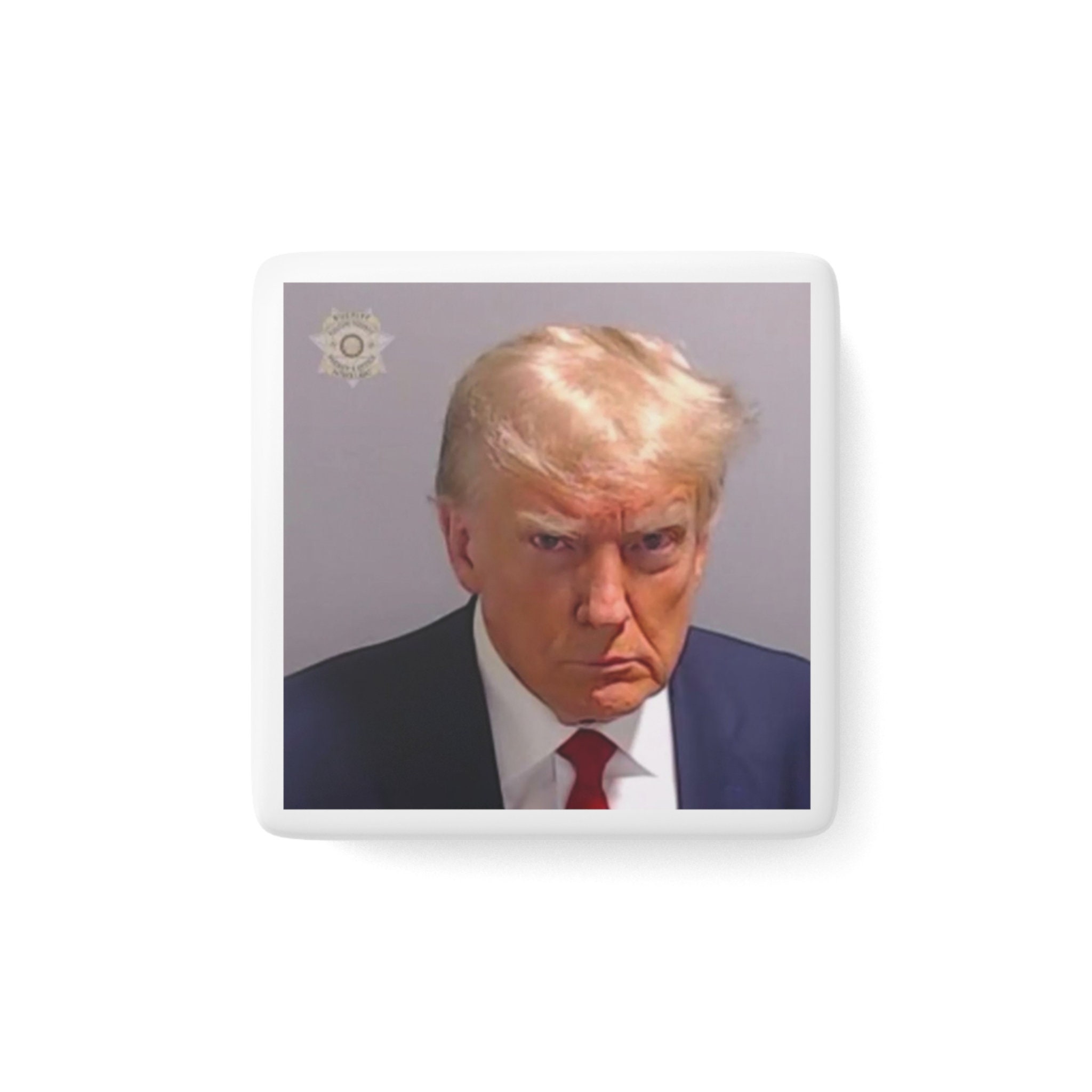 Trump Mugshot Porcelain Magnet, Square Maga, President Trump - Etsy