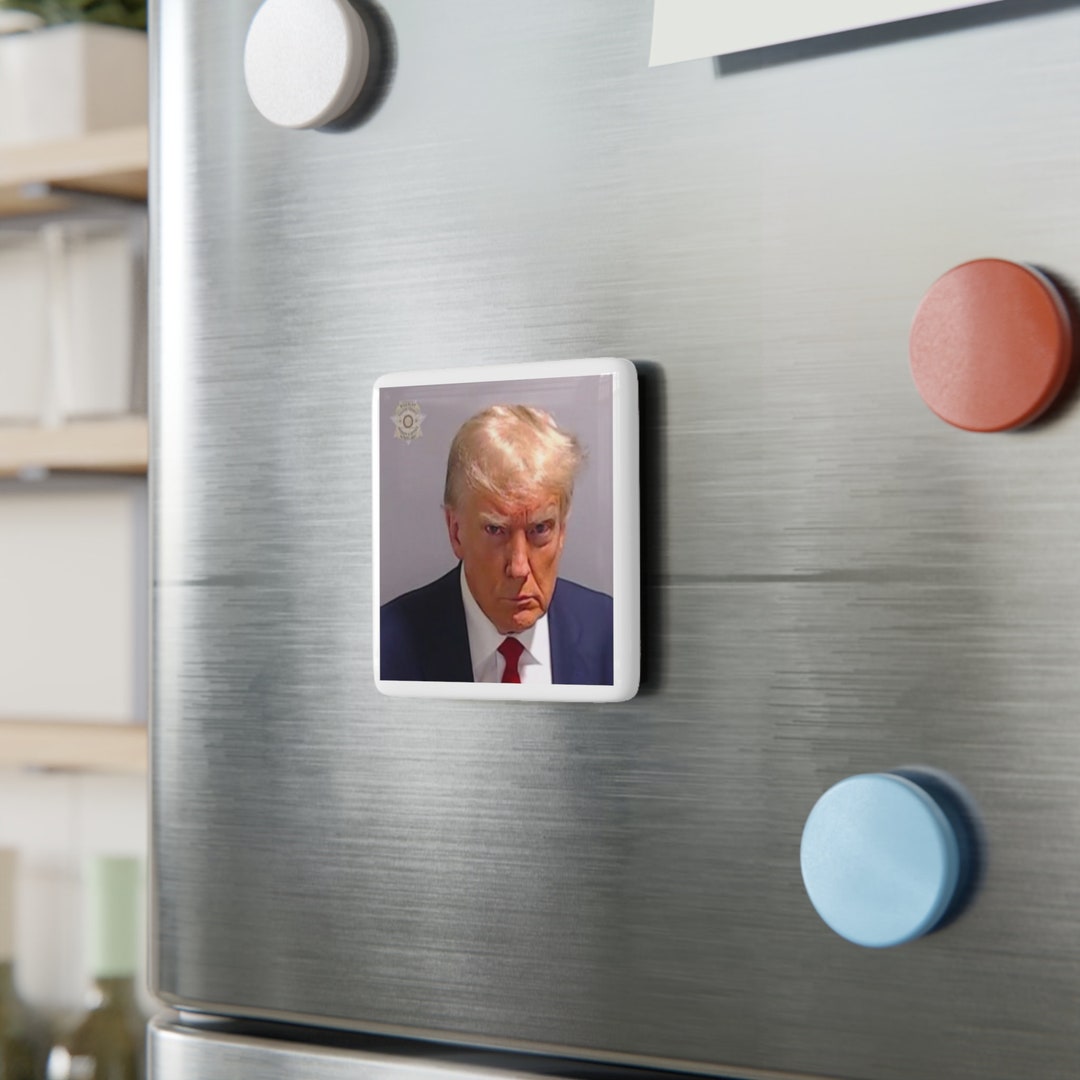 Trump Mugshot Porcelain Magnet, Square Maga, President Trump - Etsy