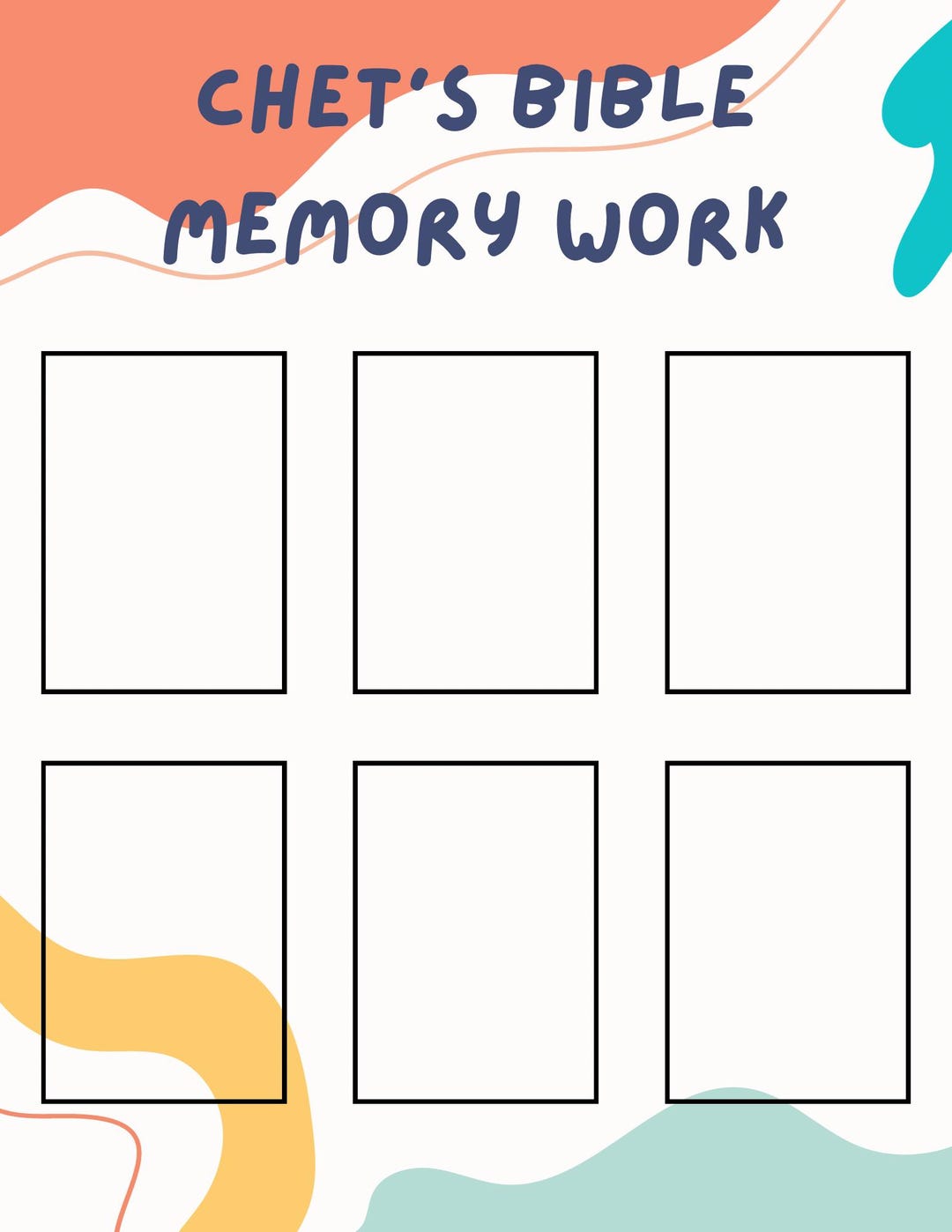 Toddler Bible Memory Work Chart - Etsy