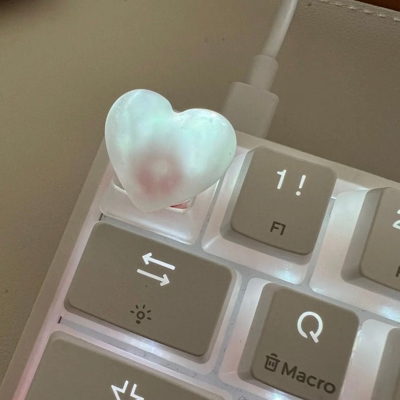 Heart Shaped Keycap Cute Keycaps for Keyboard Cap - Etsy