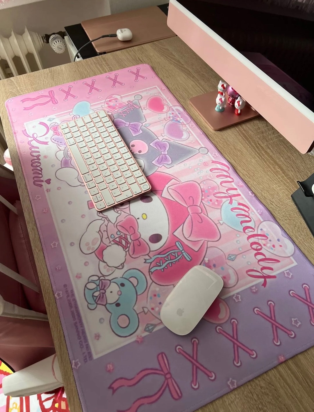 Kuromi Desk Mat & My Melody for Kawaii Mousepads and - Etsy UK