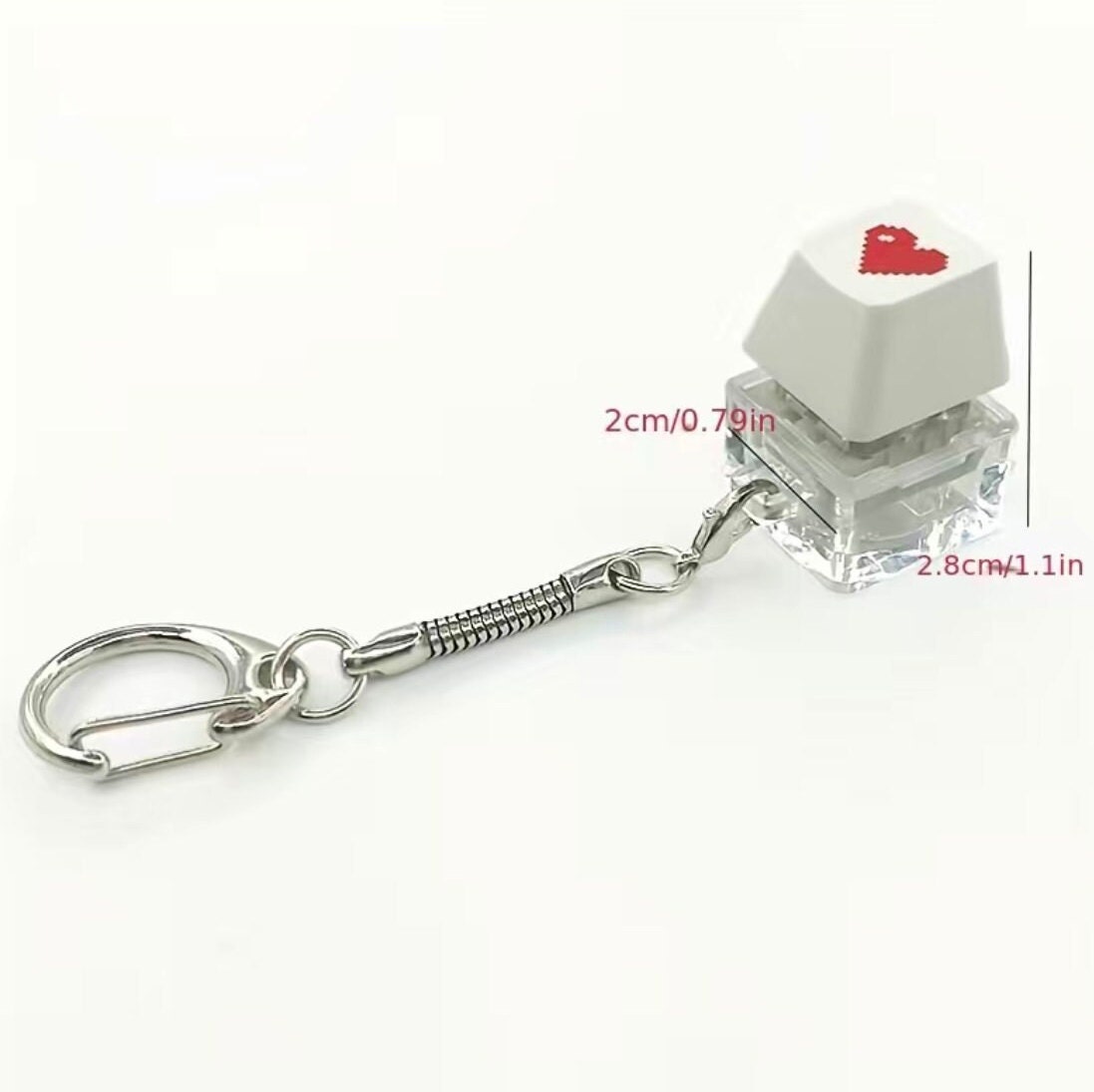 Heart Decompressor Keycap Keychain Axel Tester Perfect for - Etsy
