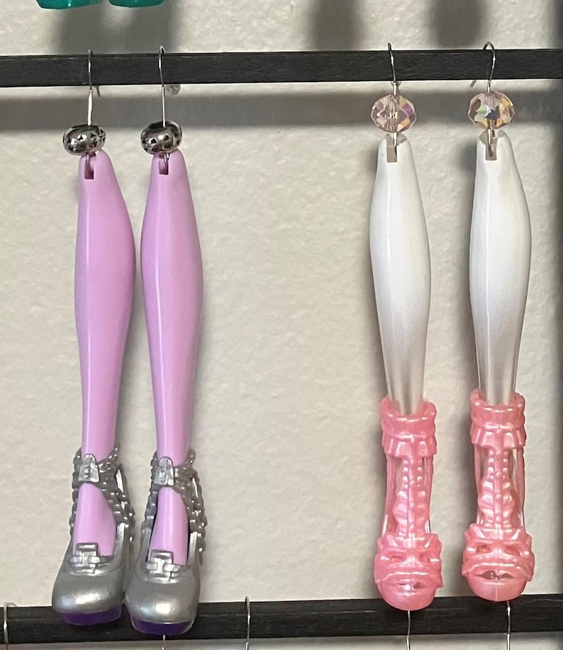 OOAK Repurpose Monster High Doll Leg Earrings - Etsy