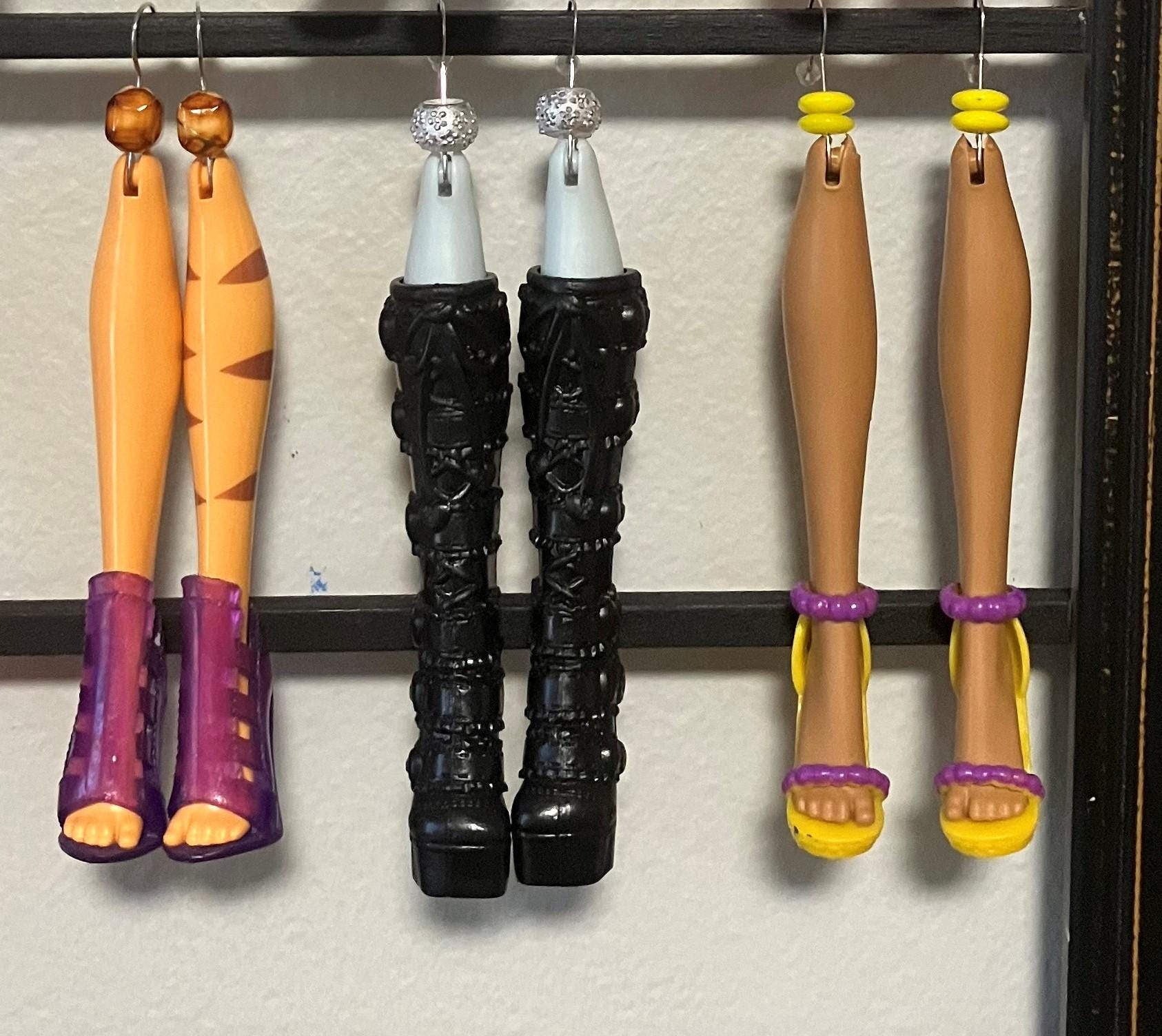 OOAK Repurpose Monster High Doll Leg Earrings - Etsy