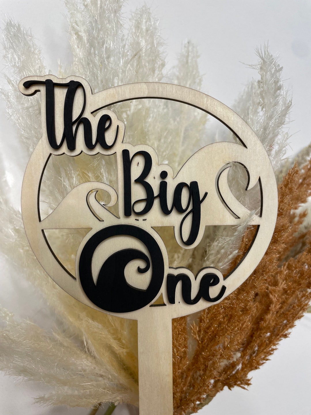 Big One wave Cake Topper - Etsy