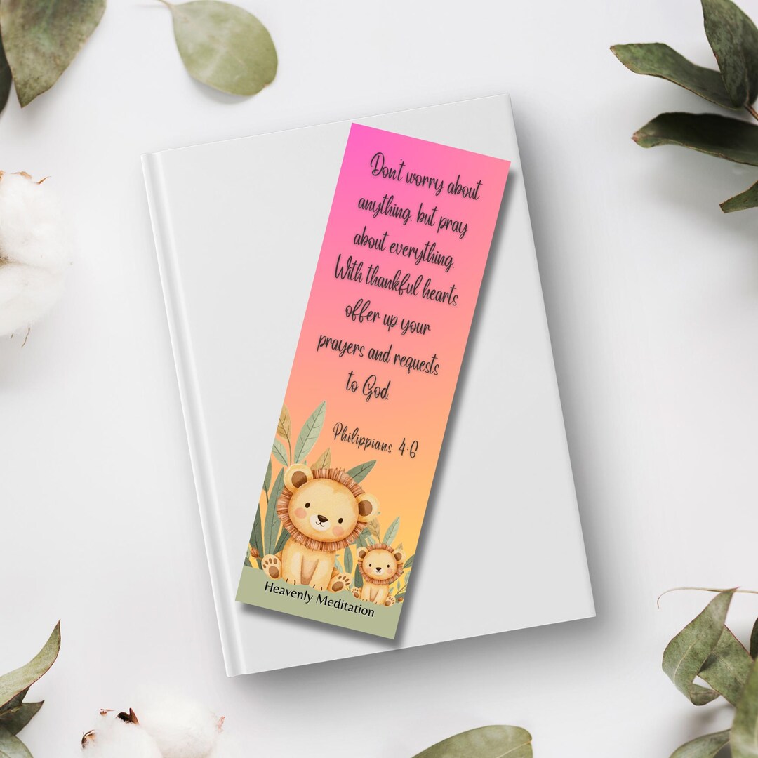 Children's Printable Bookmark Set 2 - Etsy