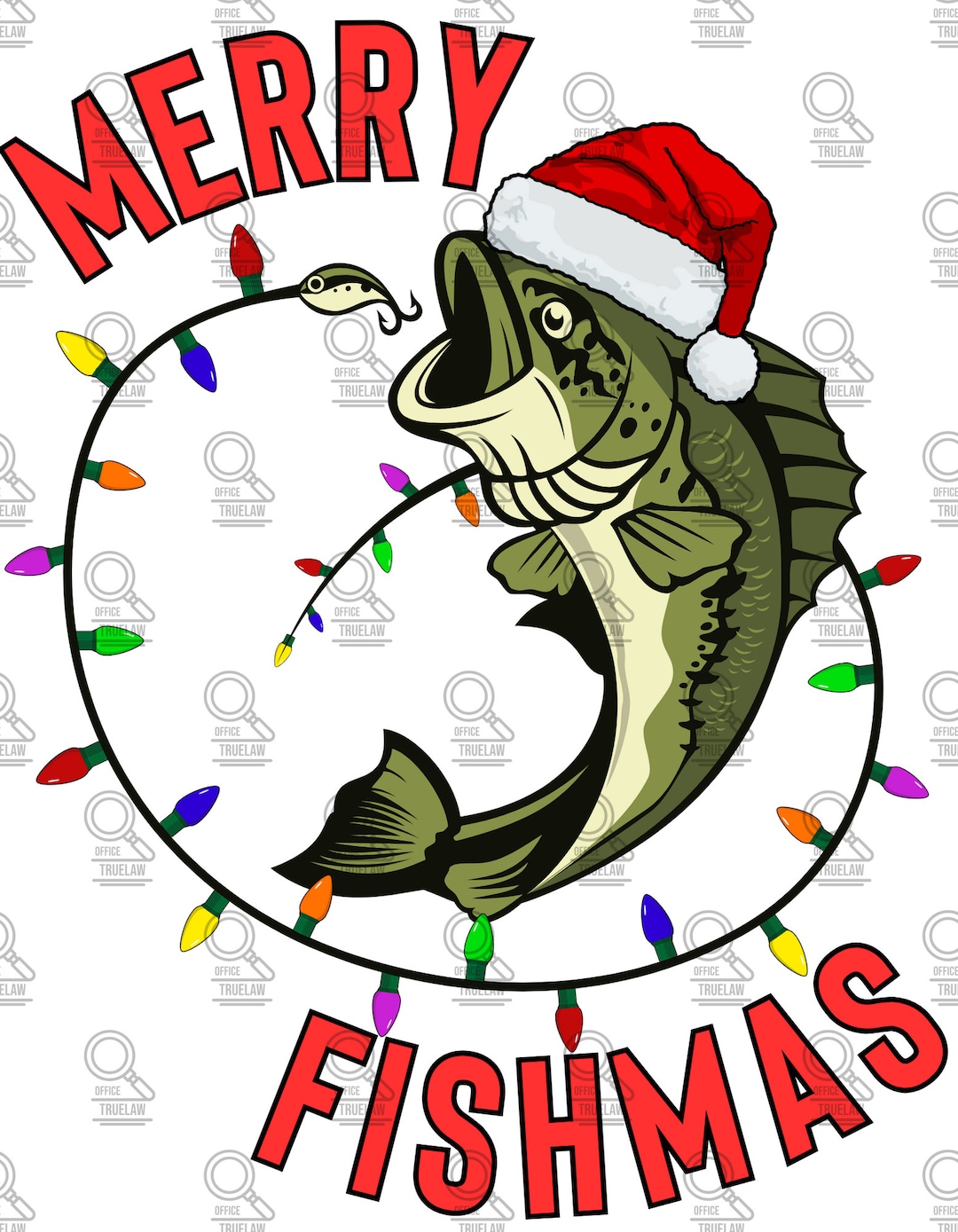 Merry Fishmas Png, Boys Christmas Png, Fishing Christmas Png, Christmas ...