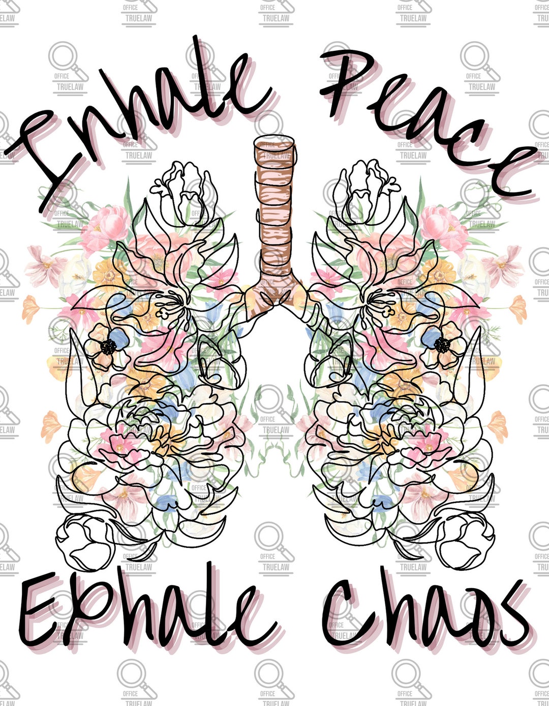 Inhale Peace Exhale Chaos Png, Inhale Peace Png, Exhale Chaos Png ...