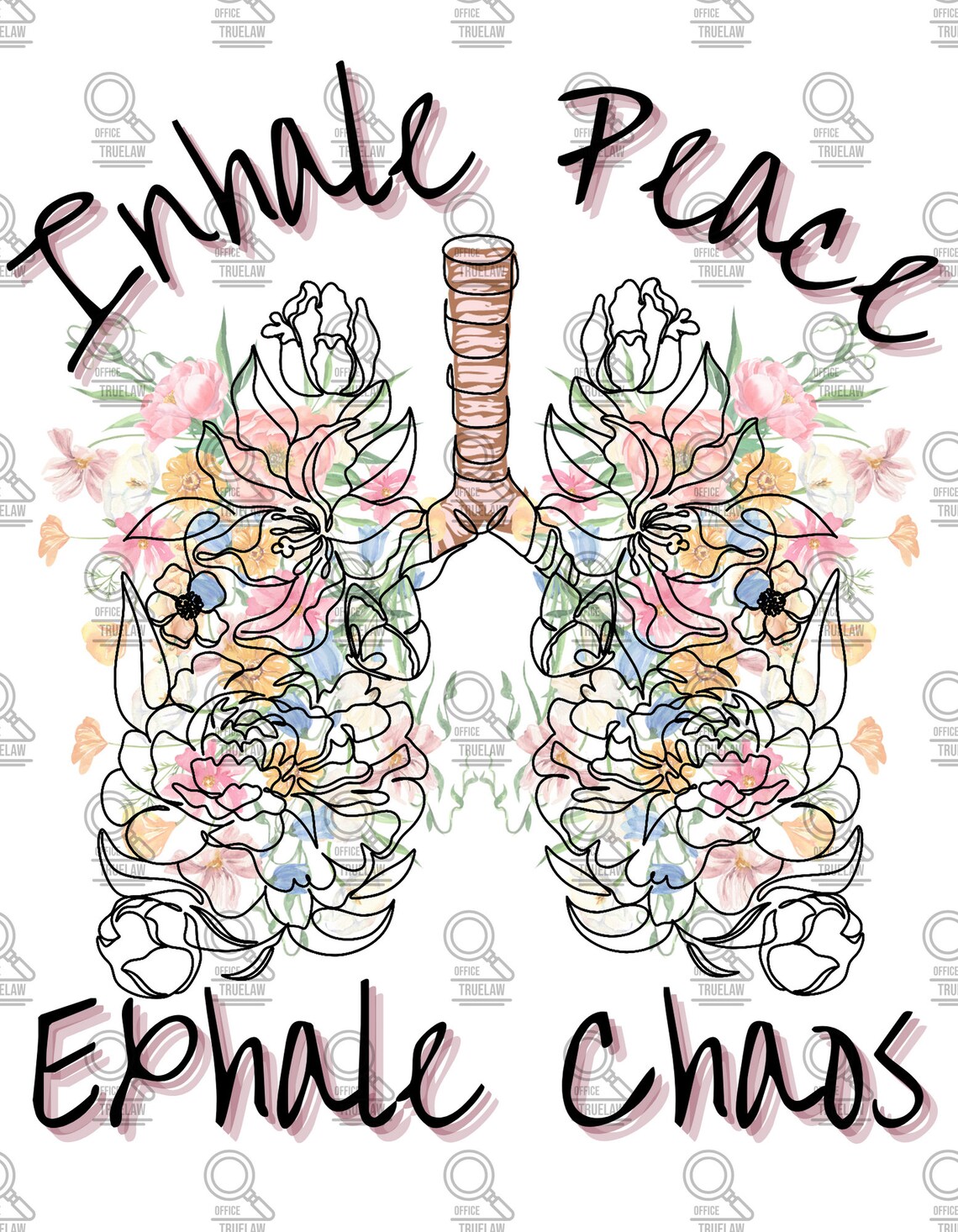 Inhale Peace Exhale Chaos Png, Inhale Peace Png, Exhale Chaos Png ...