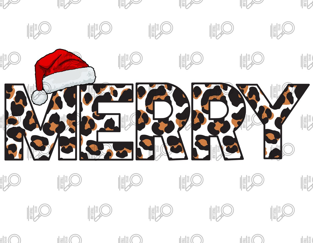 Merry Png, Cheetah Christmas Png, Ladies Christmas Png, Cheetah Merry ...
