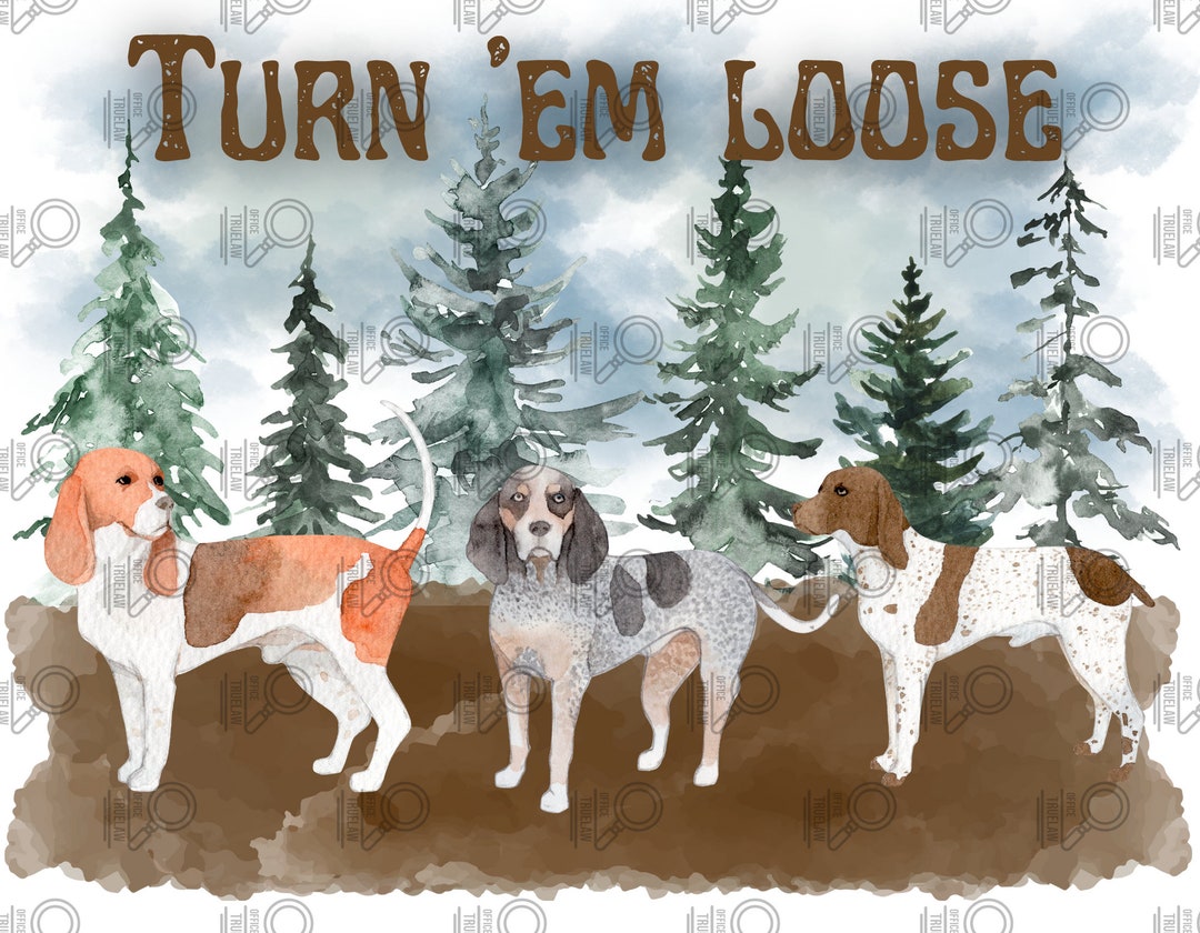 Turn Em Loose Png, Hunting Png, Hunting Dog Png, Dog Png, Instant ...