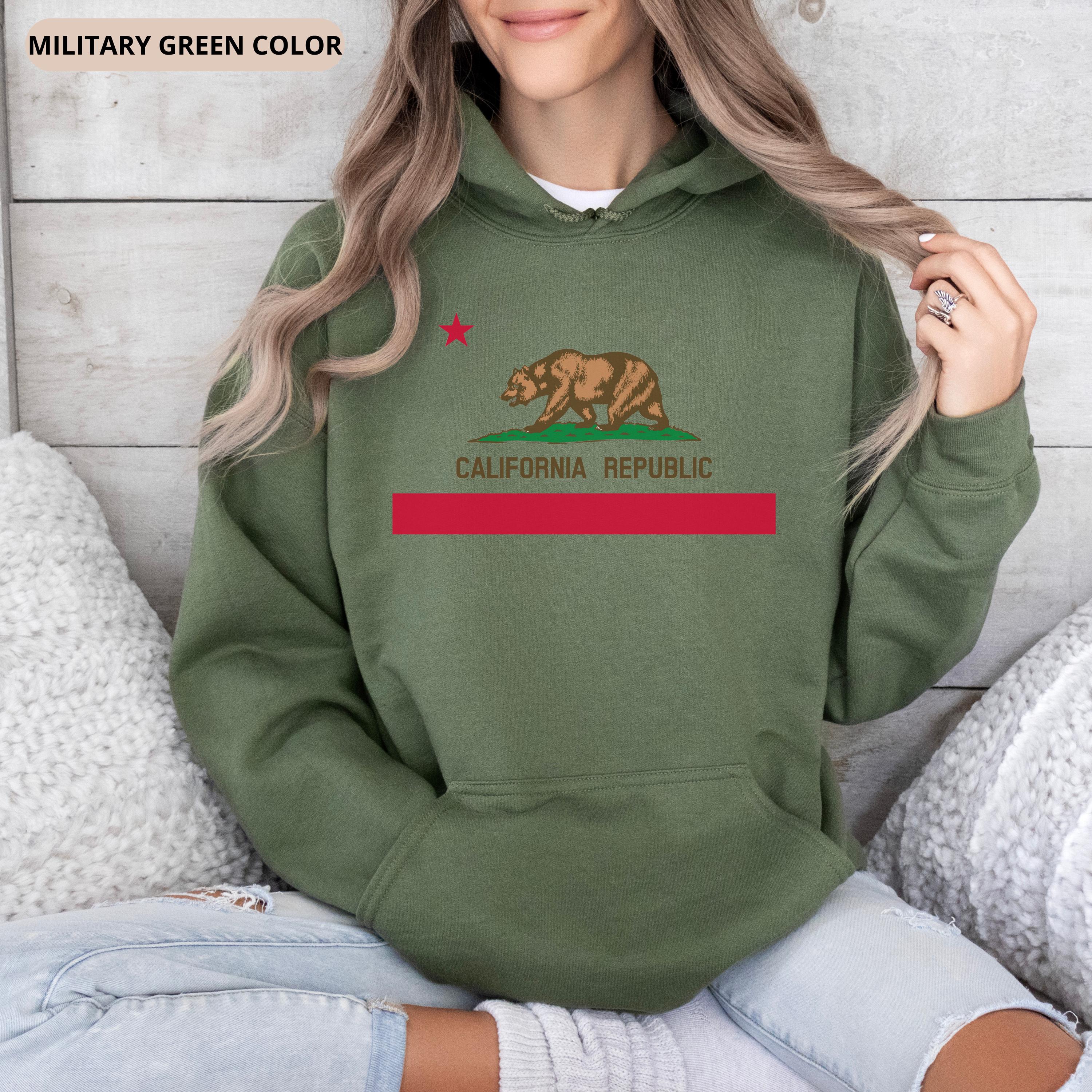 California Republic State Flag Hoodie, California Bear, California Tee ...