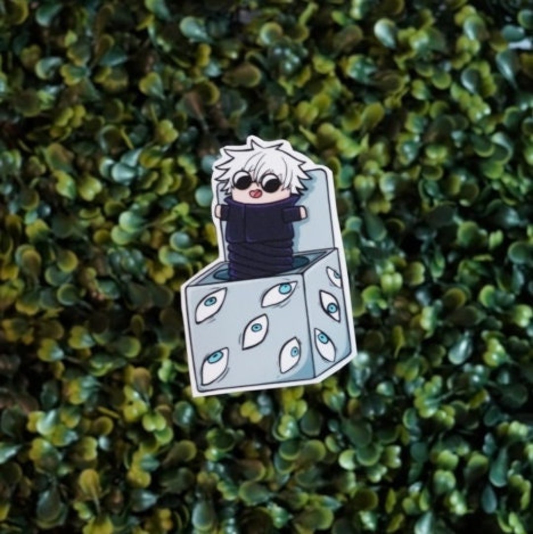 Gojo in Box Sticker Jujutsu Kaisen Gojo Sticker JJK Gojo - Etsy