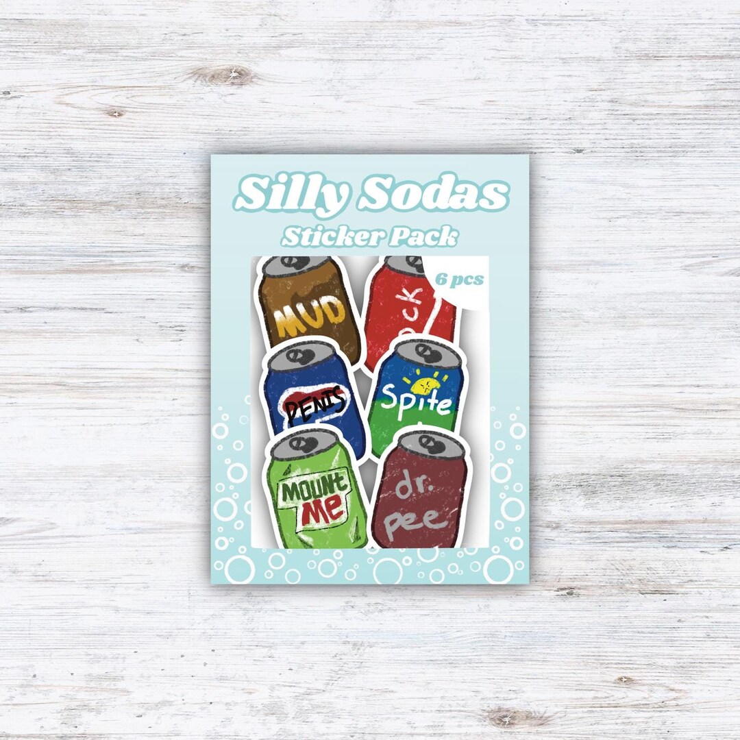 Silly Soda Sticker Pack Meme Sticker Pack Funny Stickers Soda Stickers ...