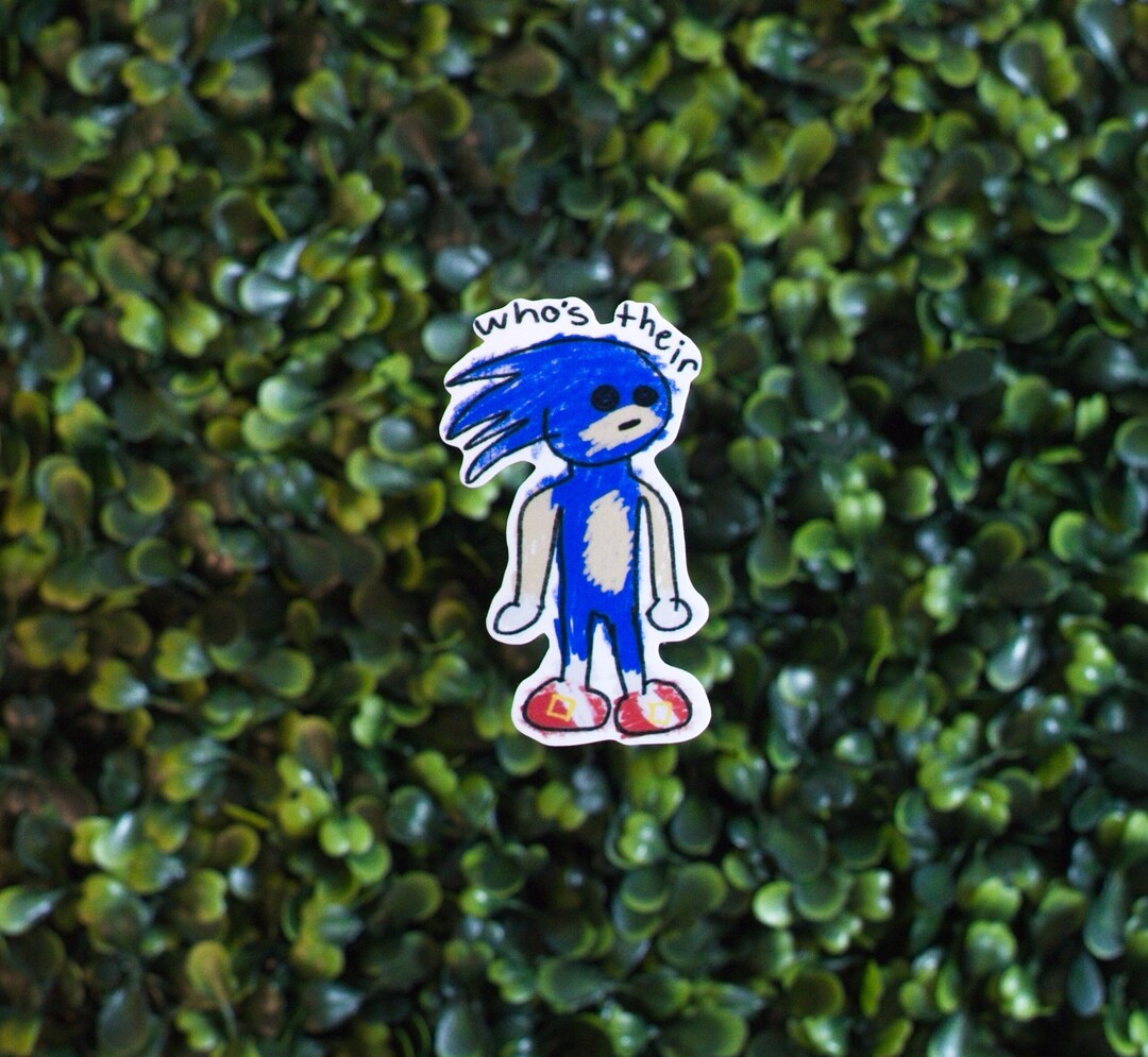 Sonic Meme Sticker Knock Knock It's Knuckles Reply - Etsy