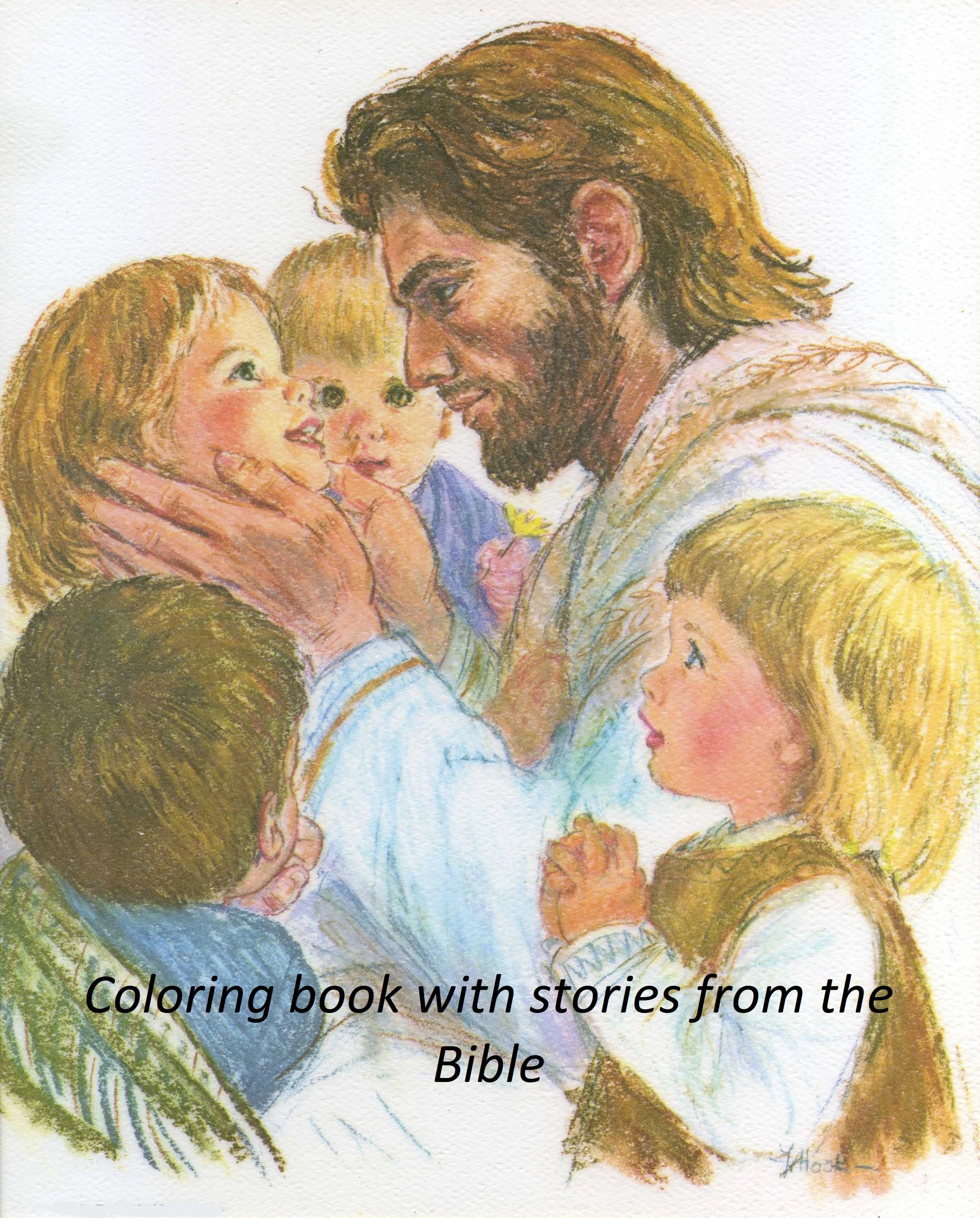Coloring Book With Stories From the Bible - Etsy