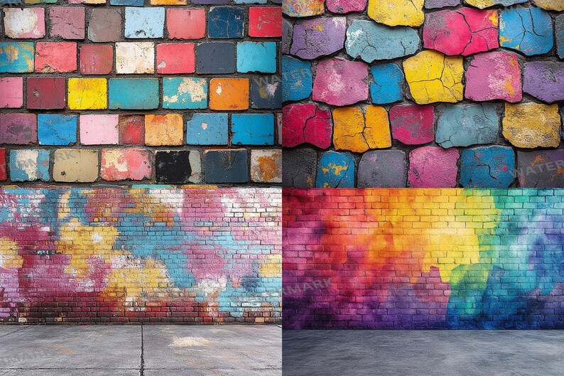 60 Urban Graffiti Wall Backdrops – Photography Pngs (6000x4000px) - Etsy