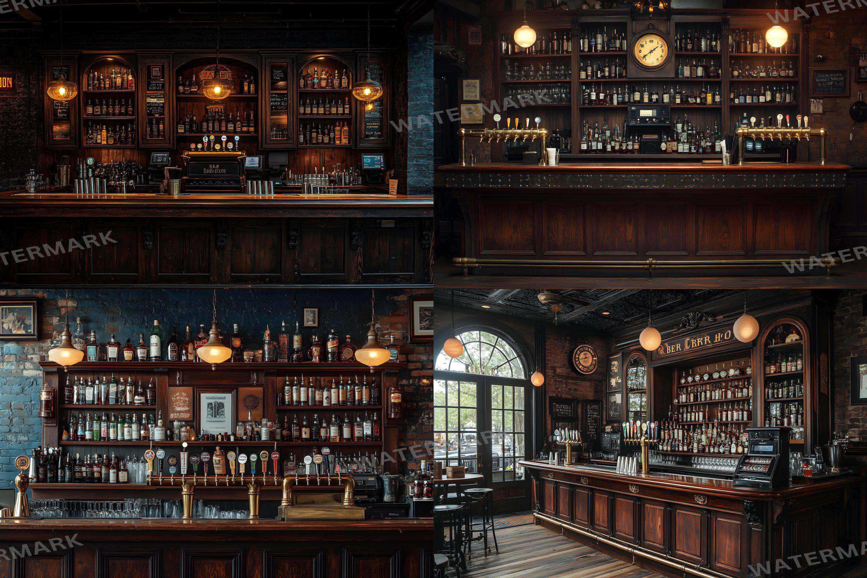 40 Speakeasy Counter Backdrops - Vintage Bar, Moody Ambience, Cocktail ...