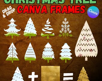 Mountain Canva Frames Drag and Drop Mountain Canva Templates - Etsy