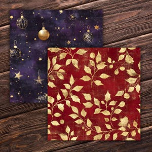 20 Christmas Digital Paper Mega Bundle, Holiday Scrapbook Papers ...