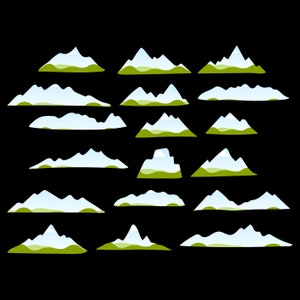 Mountain Canva Frames - Drag and Drop Mountain Canva Templates Camping ...