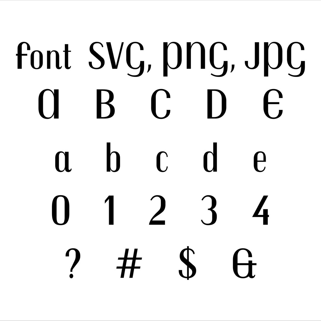 Font Bundle Upper and Lower Case Numbers and Special Characters ...