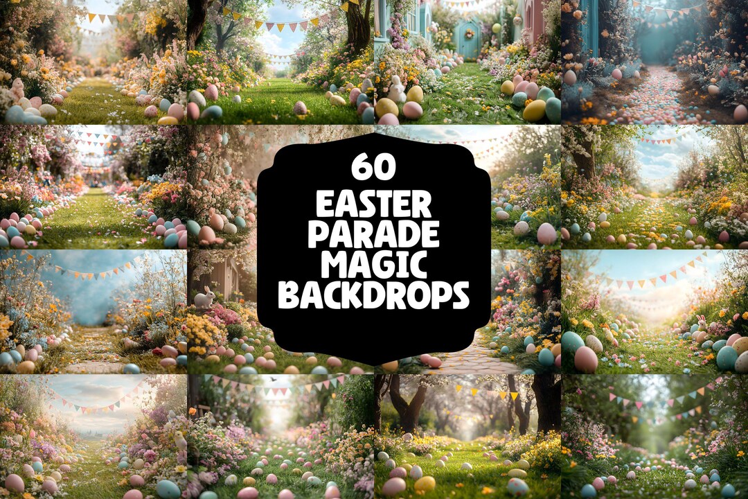 Easter Parade Magic Backdrops, Festive, Joyful, and Pastel Easter ...