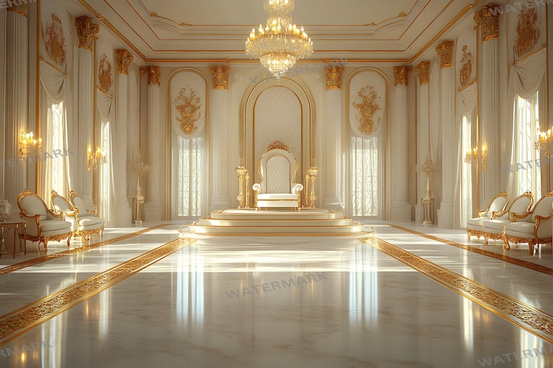 30 Ivory Throne Hall Backdrops, Royal Castle Interiors, Fantasy ...