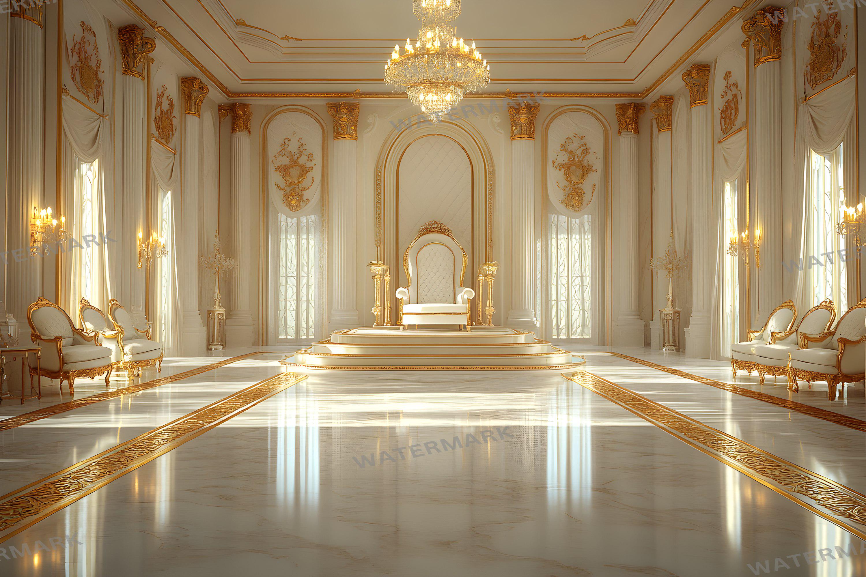 30 Ivory Throne Hall Backdrops, Royal Castle Interiors, Fantasy ...