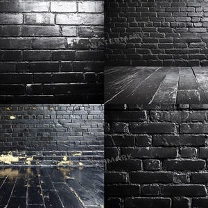 40 Sleek Black Brick Backdrops - Dark Urban, Industrial Texture, Moody ...