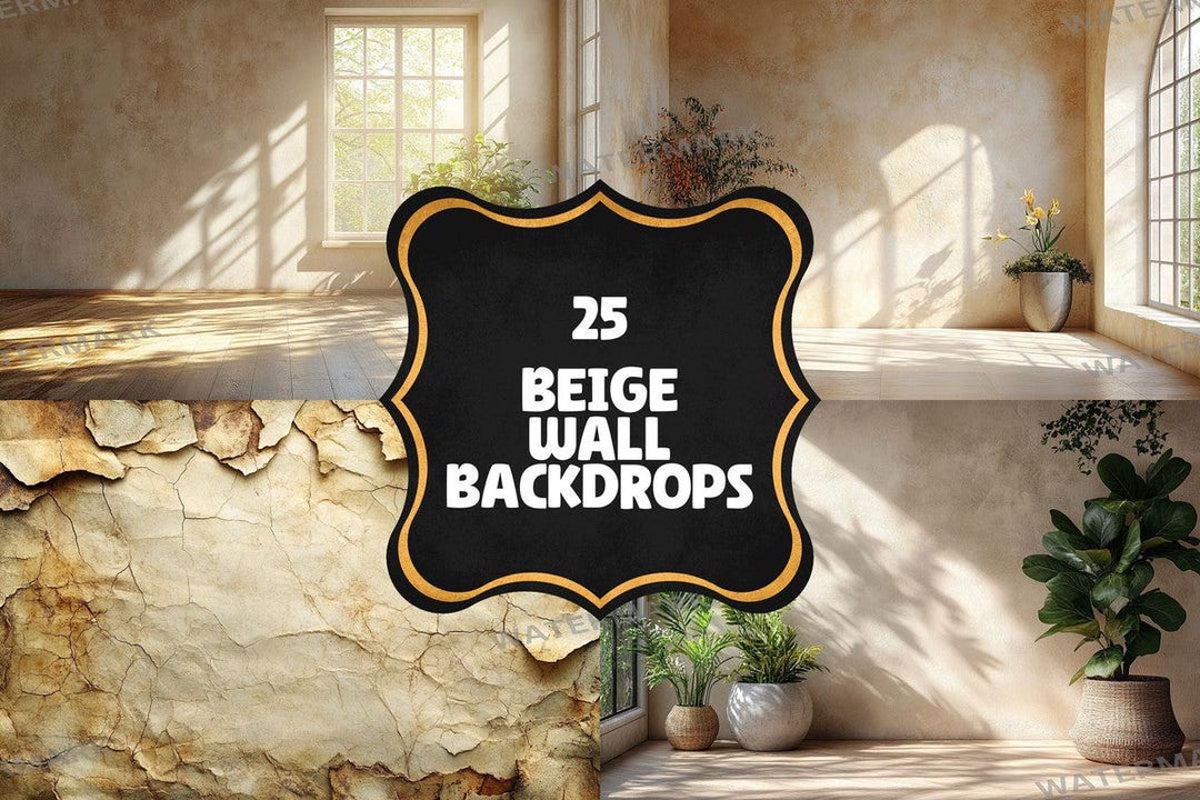25 Warm Aesthetic Professional Beige Wall Backdrops for Digital Art ...