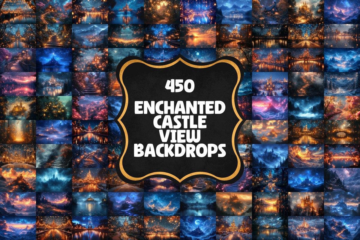 495 ENCHANTED CASTLE BACKDROPS - Photography Overlay Tools for Digital ...