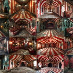 Demonic Carnival Backdrops - 45 High-res Digital Images - Haunted ...