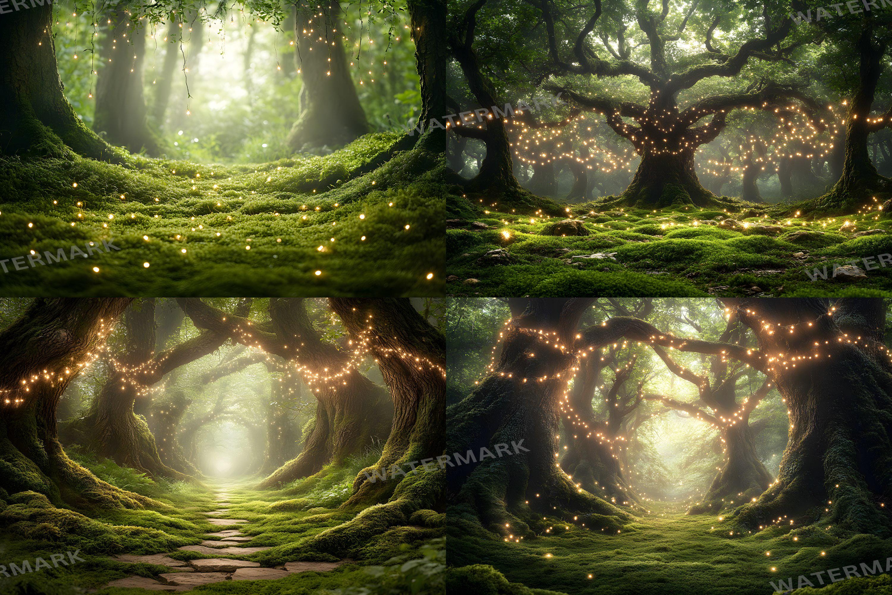 50 Enchanted Forest Backdrops | Magical Photography Backgrounds (JPG ...
