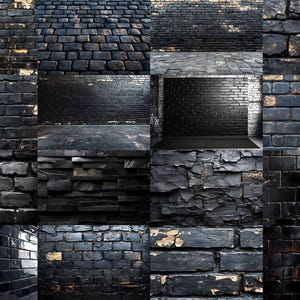 40 Sleek Black Brick Backdrops - Dark Urban, Industrial Texture, Moody ...