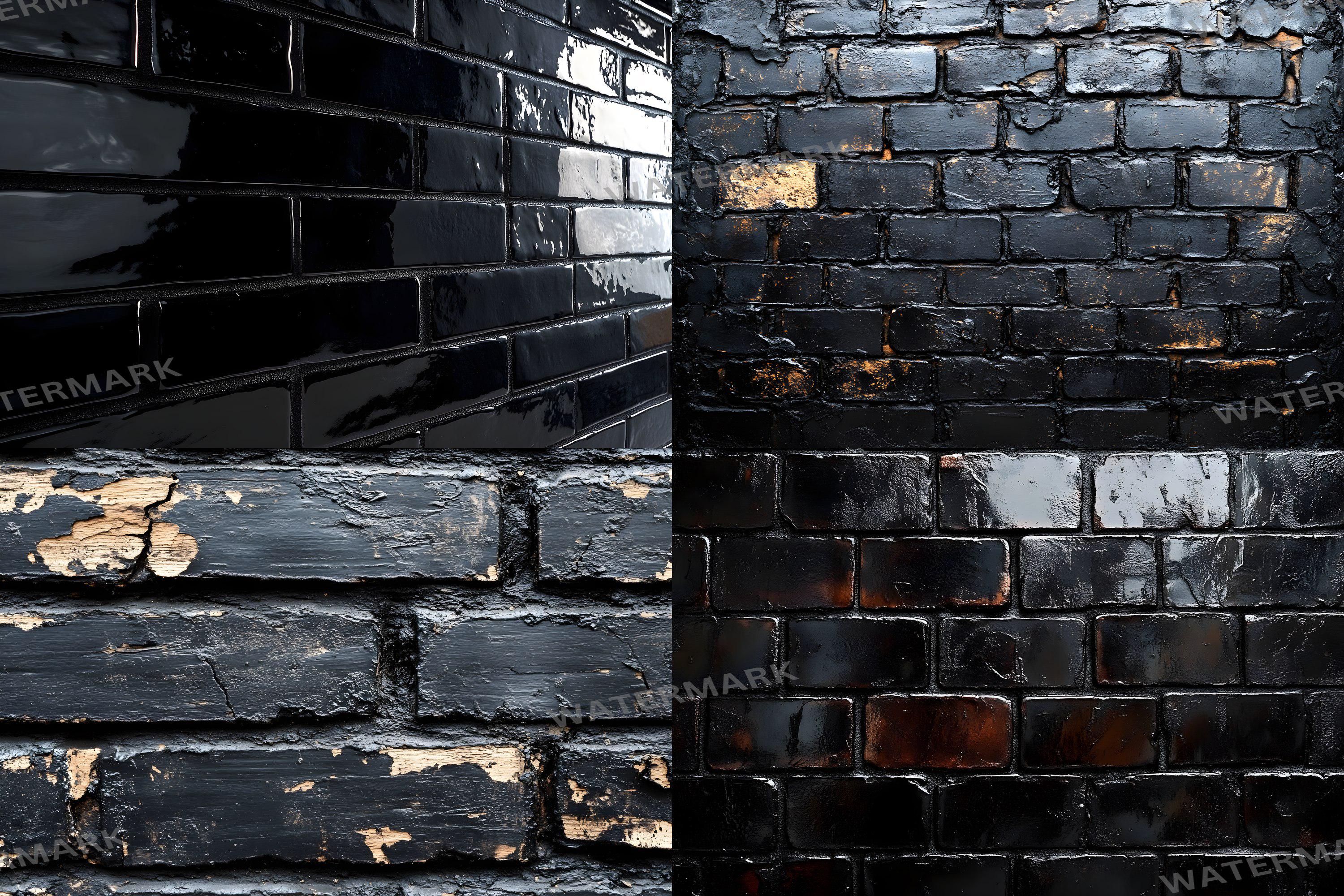 40 Sleek Black Brick Backdrops - Dark Urban, Industrial Texture, Moody ...