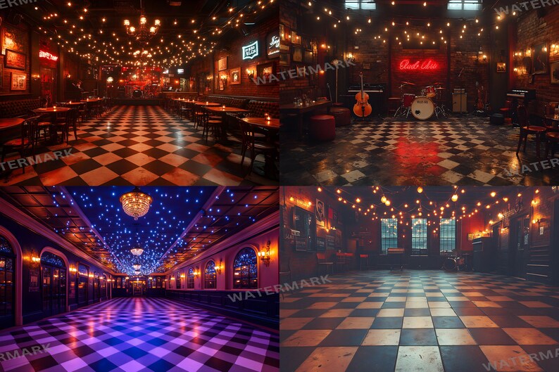 30 Vintage Dance Hall Backdrops | Retro Ballroom Pngs (6000x4000px) - Etsy