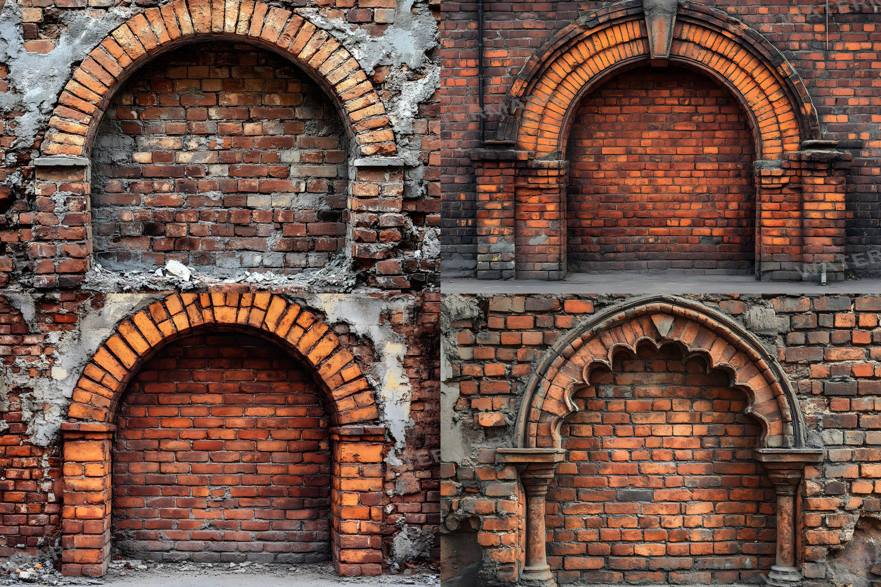 Rustic Brick Archway Backdrop | Digital Photography Background ...