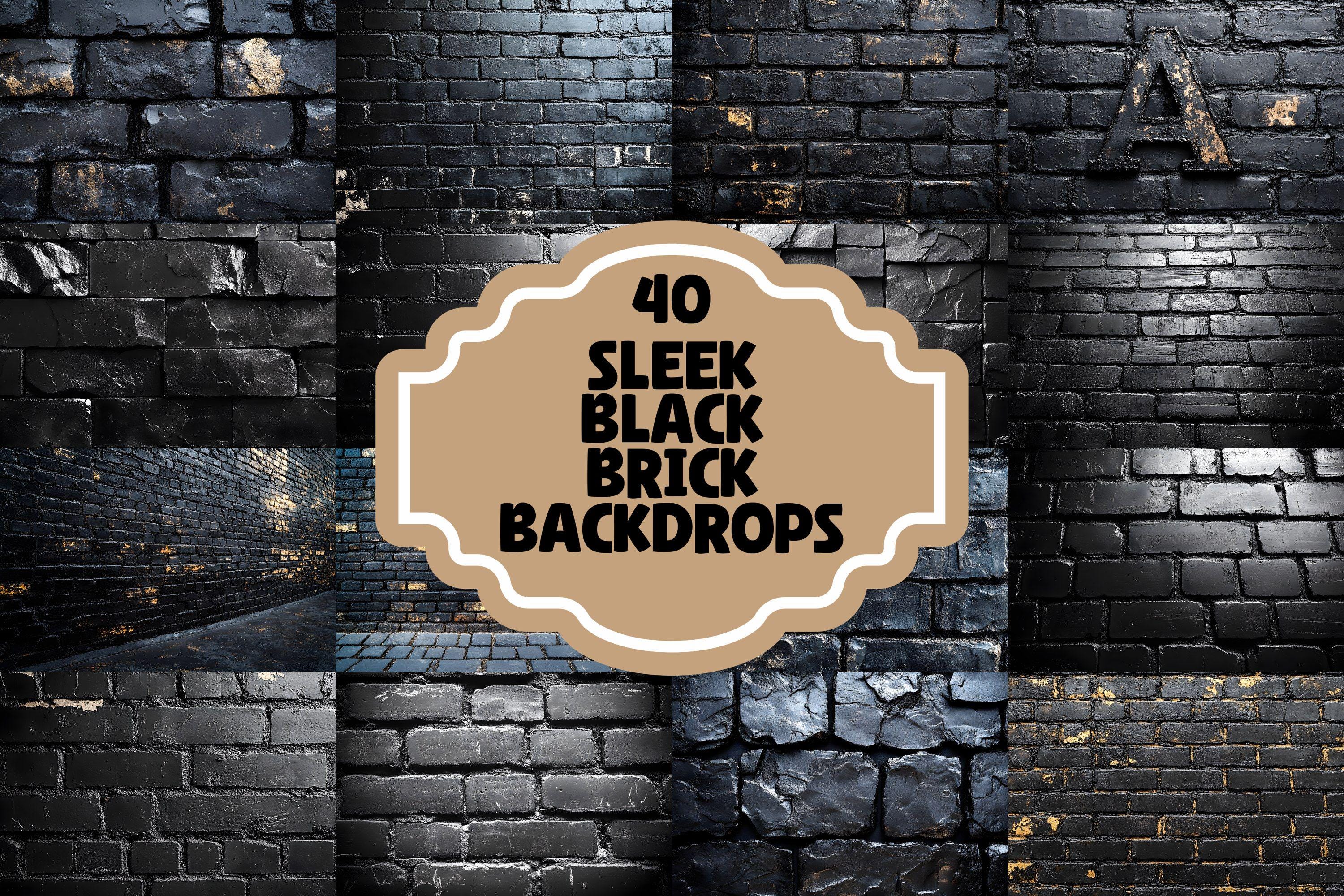40 Sleek Black Brick Backdrops - Dark Urban, Industrial Texture, Moody ...