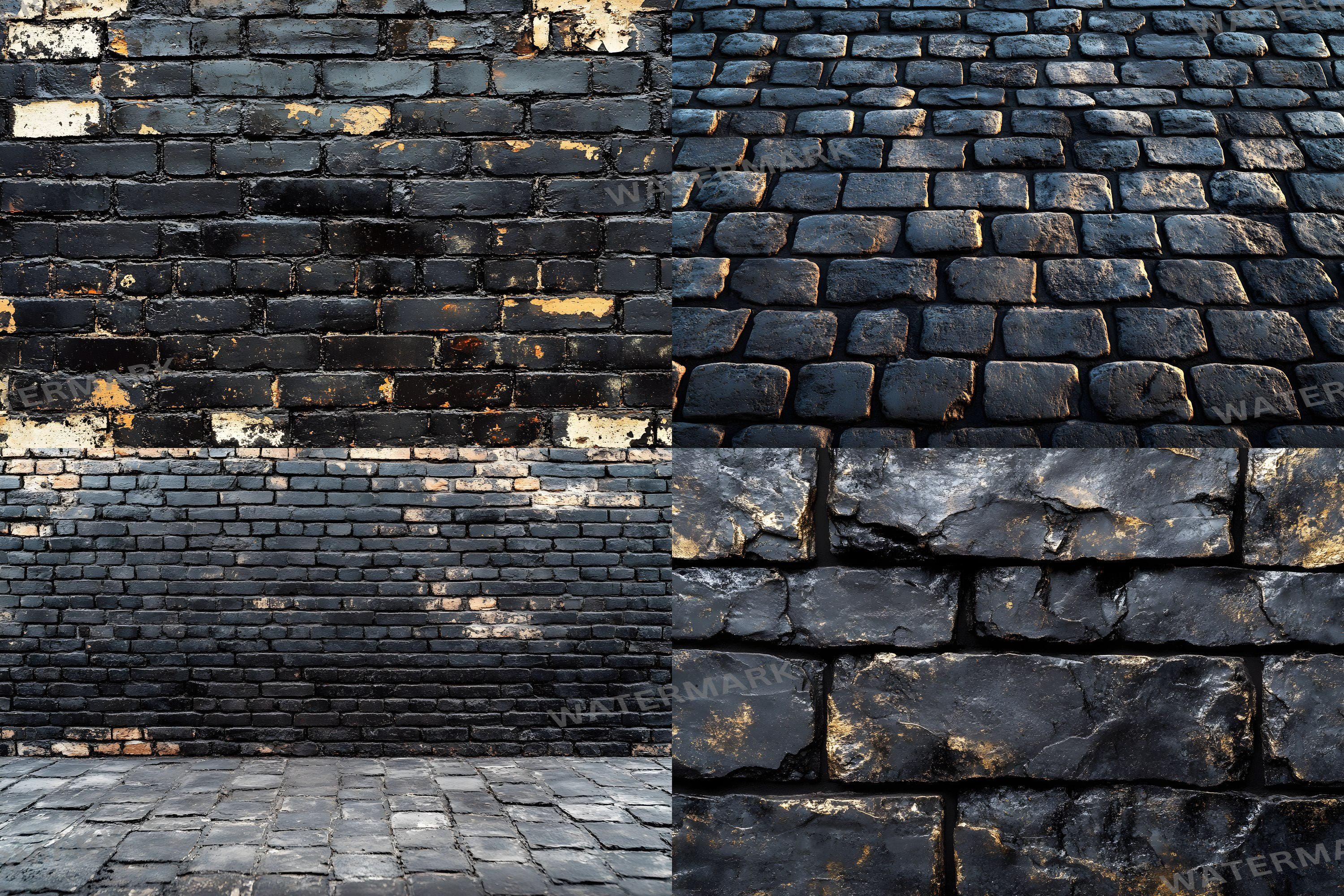 40 Sleek Black Brick Backdrops - Dark Urban, Industrial Texture, Moody ...