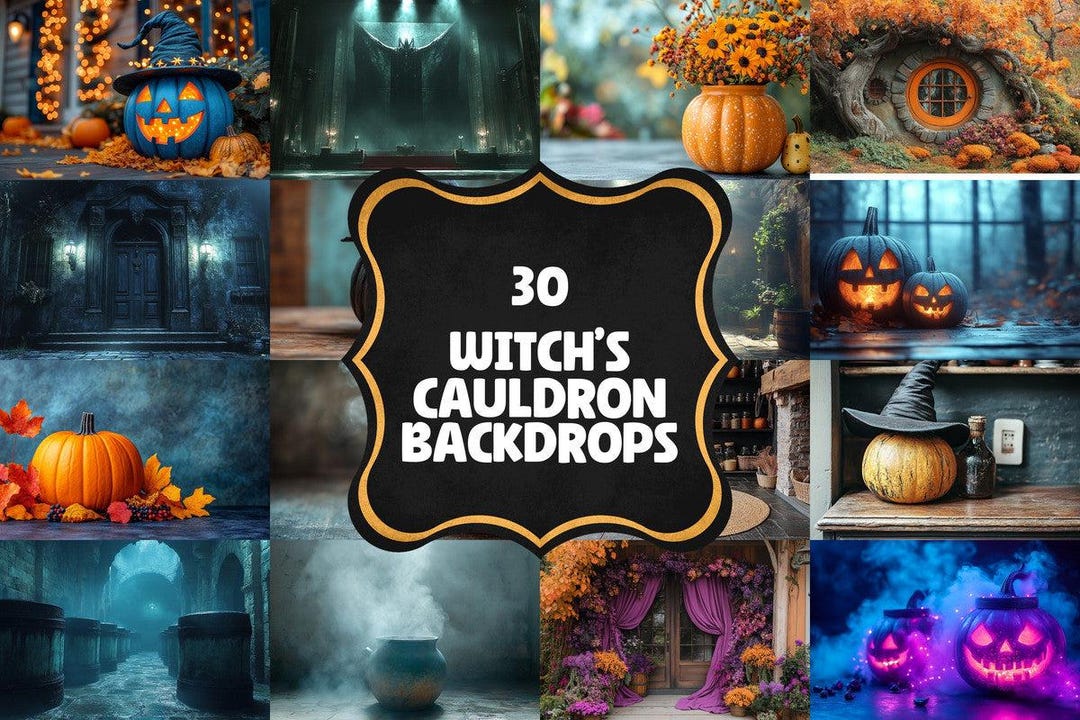 30 Witch Cauldron Backdrops for Enchanting Photography Mystical PNG ...