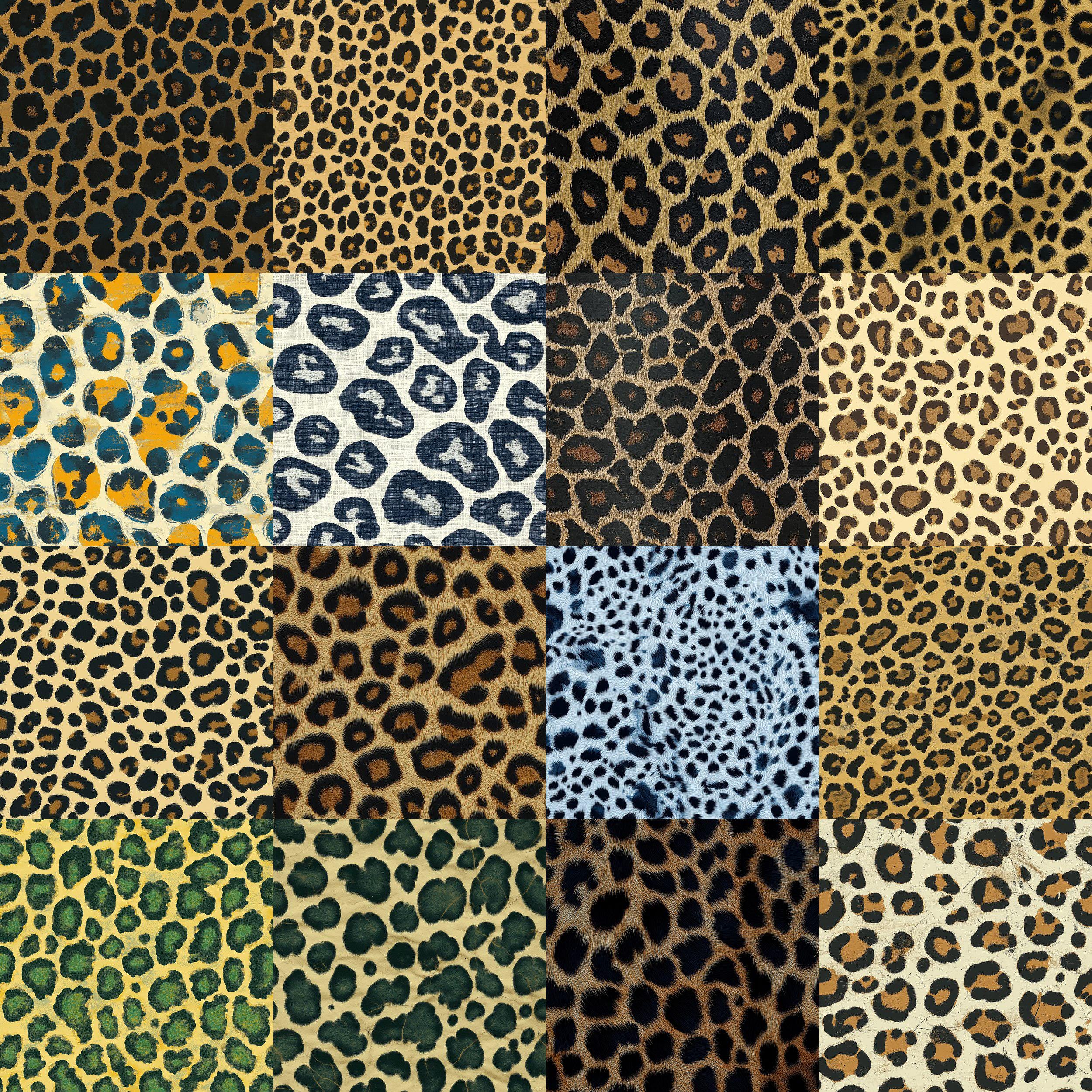 Animal Print Seamless Patterns Digital Paper Set, Seamless Paper ...