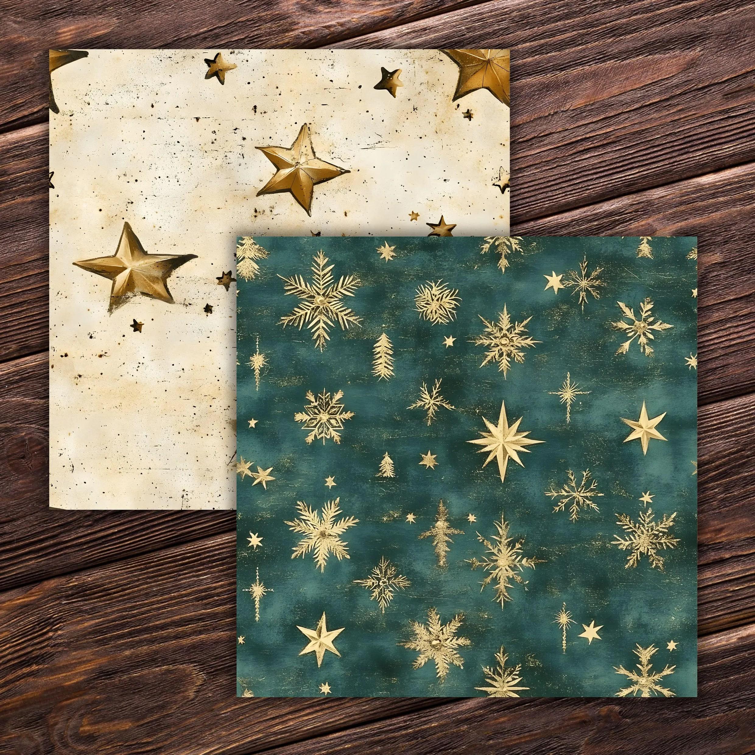 20 Christmas Digital Paper Mega Bundle, Holiday Scrapbook Papers ...