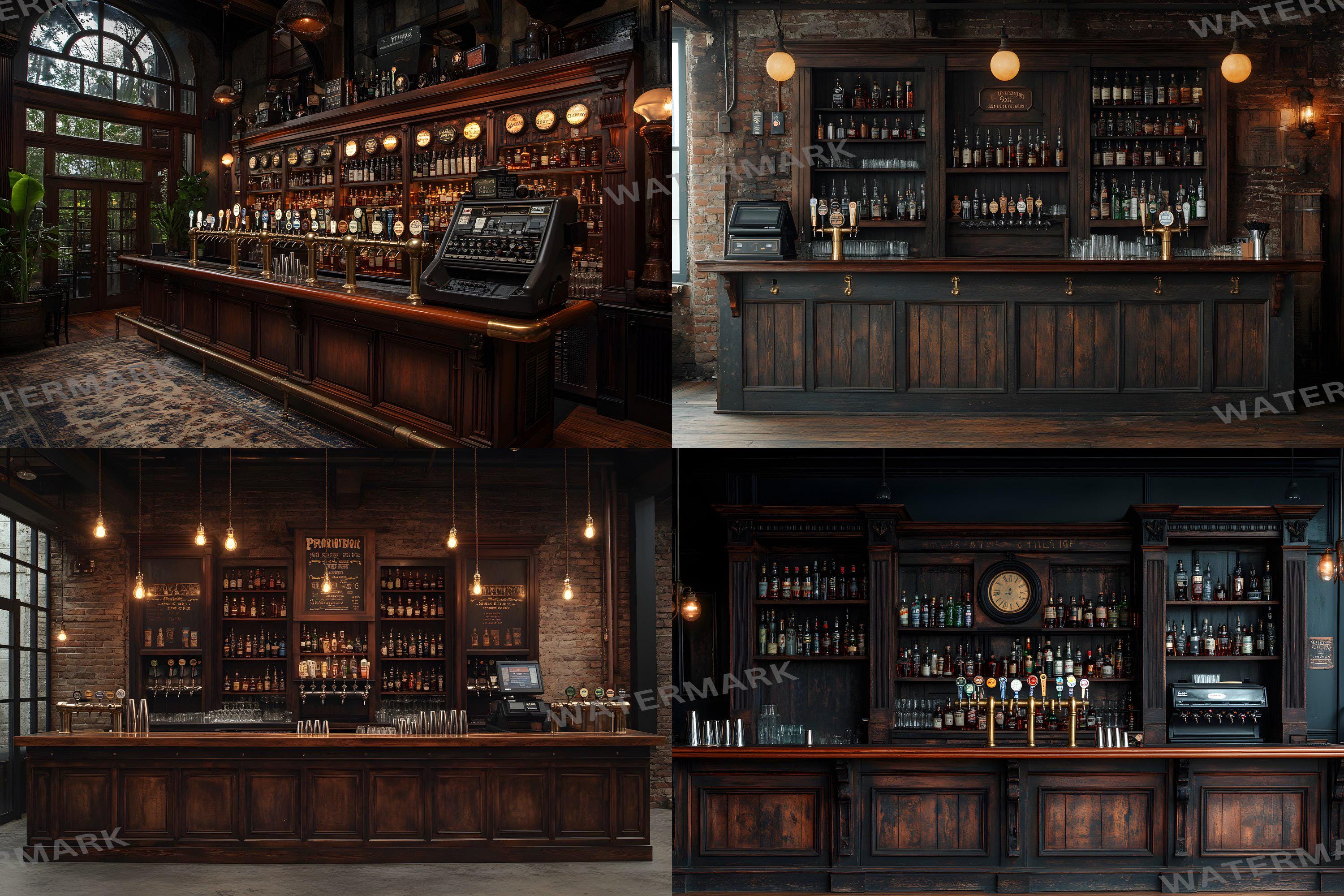 40 Speakeasy Counter Backdrops - Vintage Bar, Moody Ambience, Cocktail ...