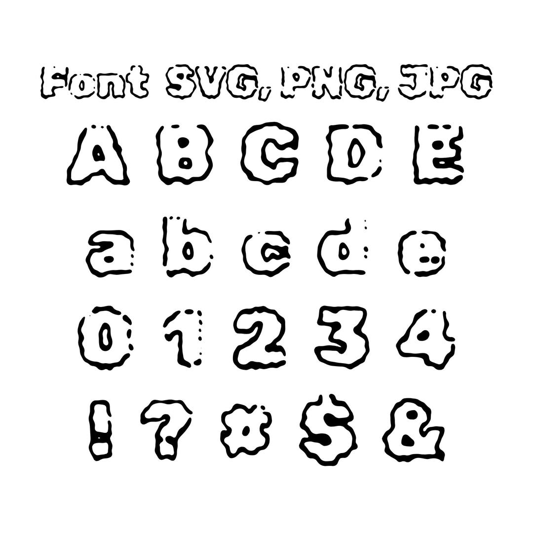 Font Svg, Alphabet Svg, Outline Font Svg, Disttressed Font Svg ...