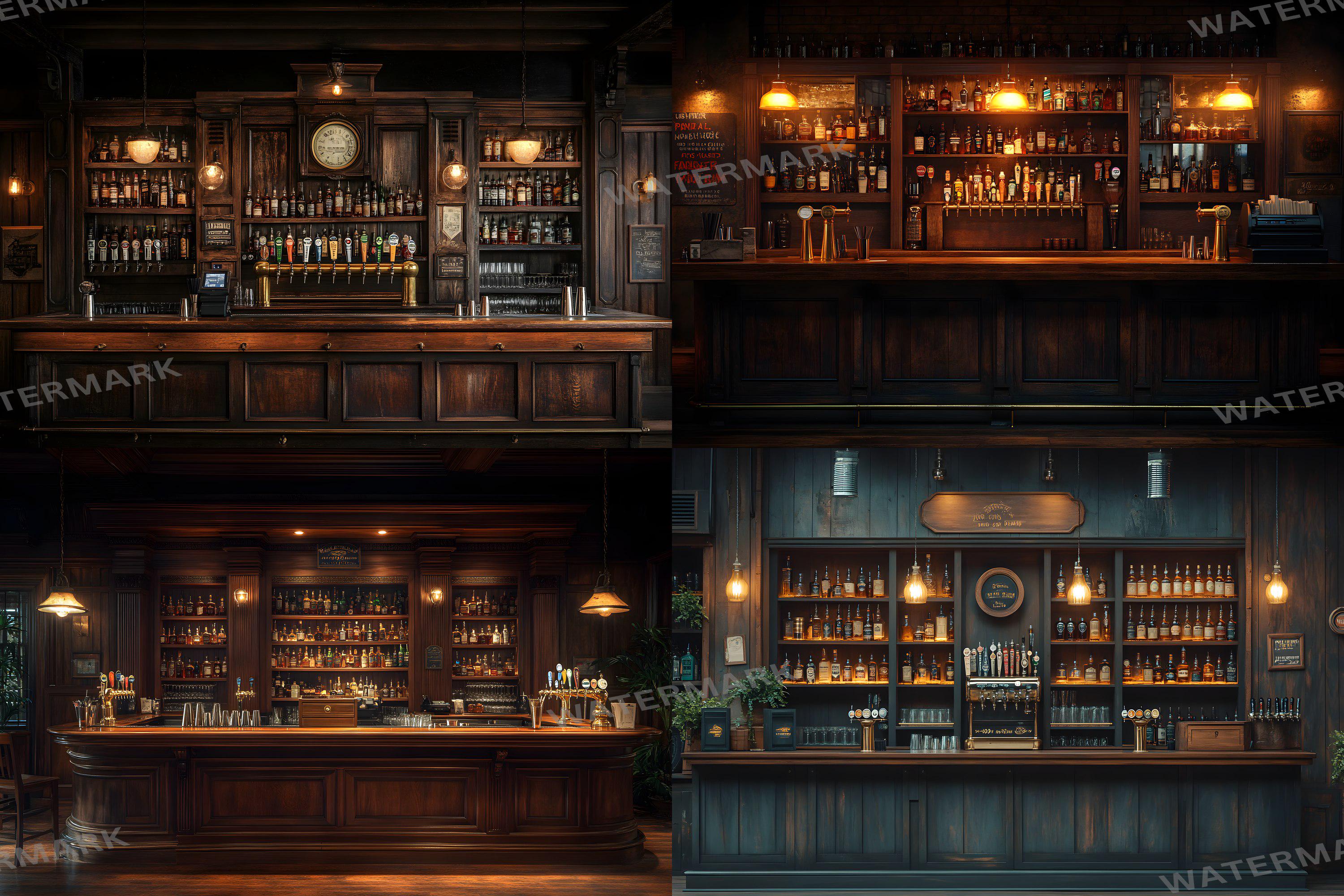 40 Speakeasy Counter Backdrops - Vintage Bar, Moody Ambience, Cocktail ...